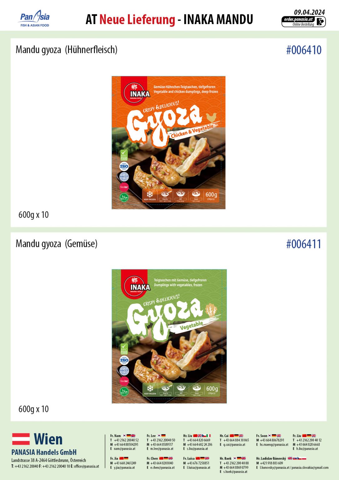 New Arriving INAKA MANDU, KC NORI – PANASIA